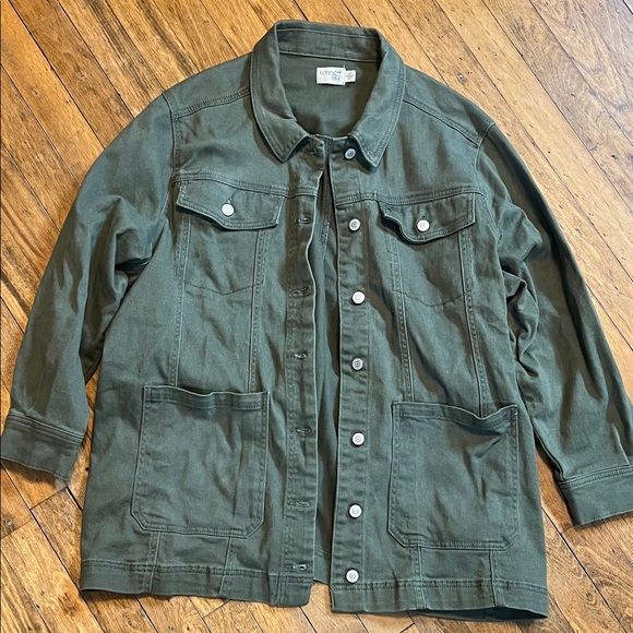Terra & Sky | Jackets & Coats | Terra Sky Olive Green Field Jacket ...